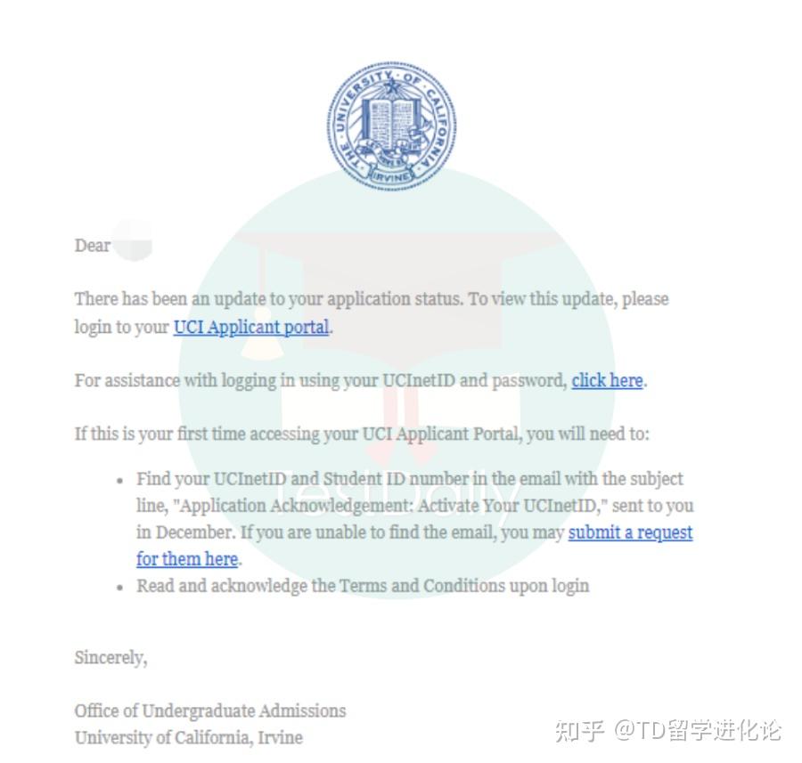 UCI于4月20日提前给Waitlist学生转正，说好的5.1之后陆续放榜呢？