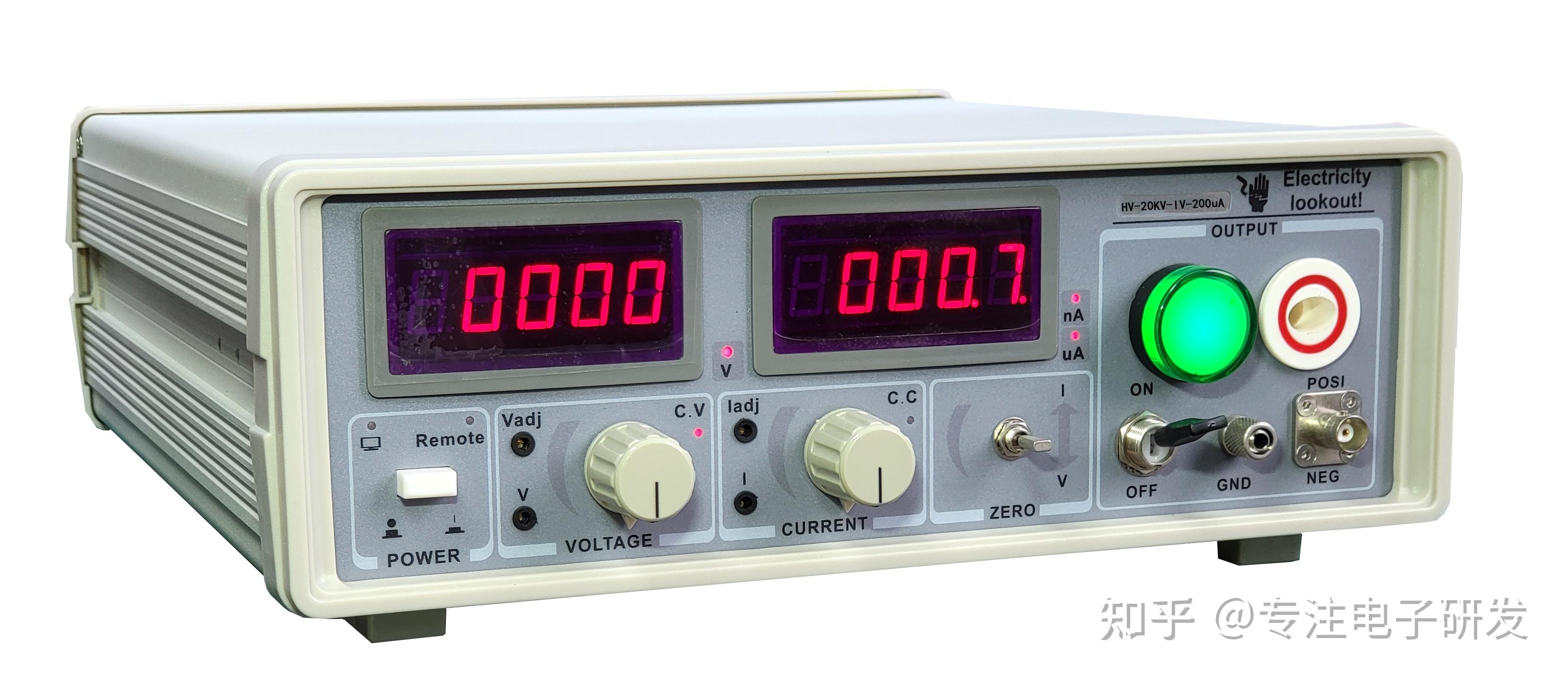 20kV高精度可调高压稳压测试电源分析 - 知乎