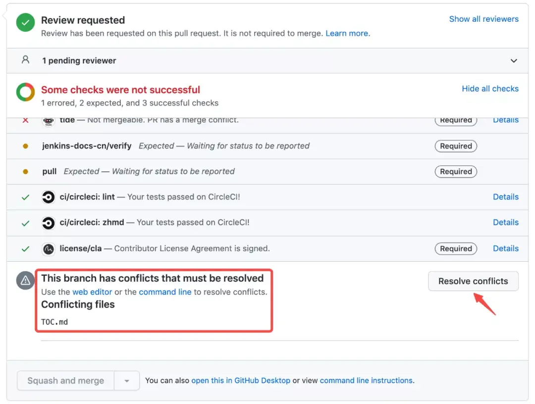 面向 GitHub 新手的 Pull Request 冲突解决指南 | 开源文档项目管理 - 知乎