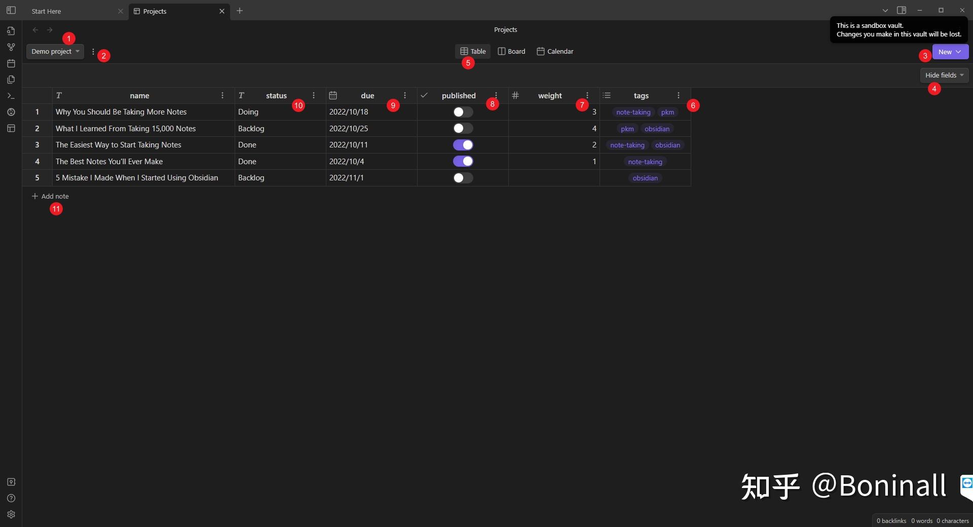 Obsidian 插件之 Obsidian Projects - 知乎
