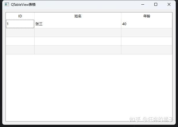 10.6 PyQt5表格介绍【表格控件】-QTableView - 知乎