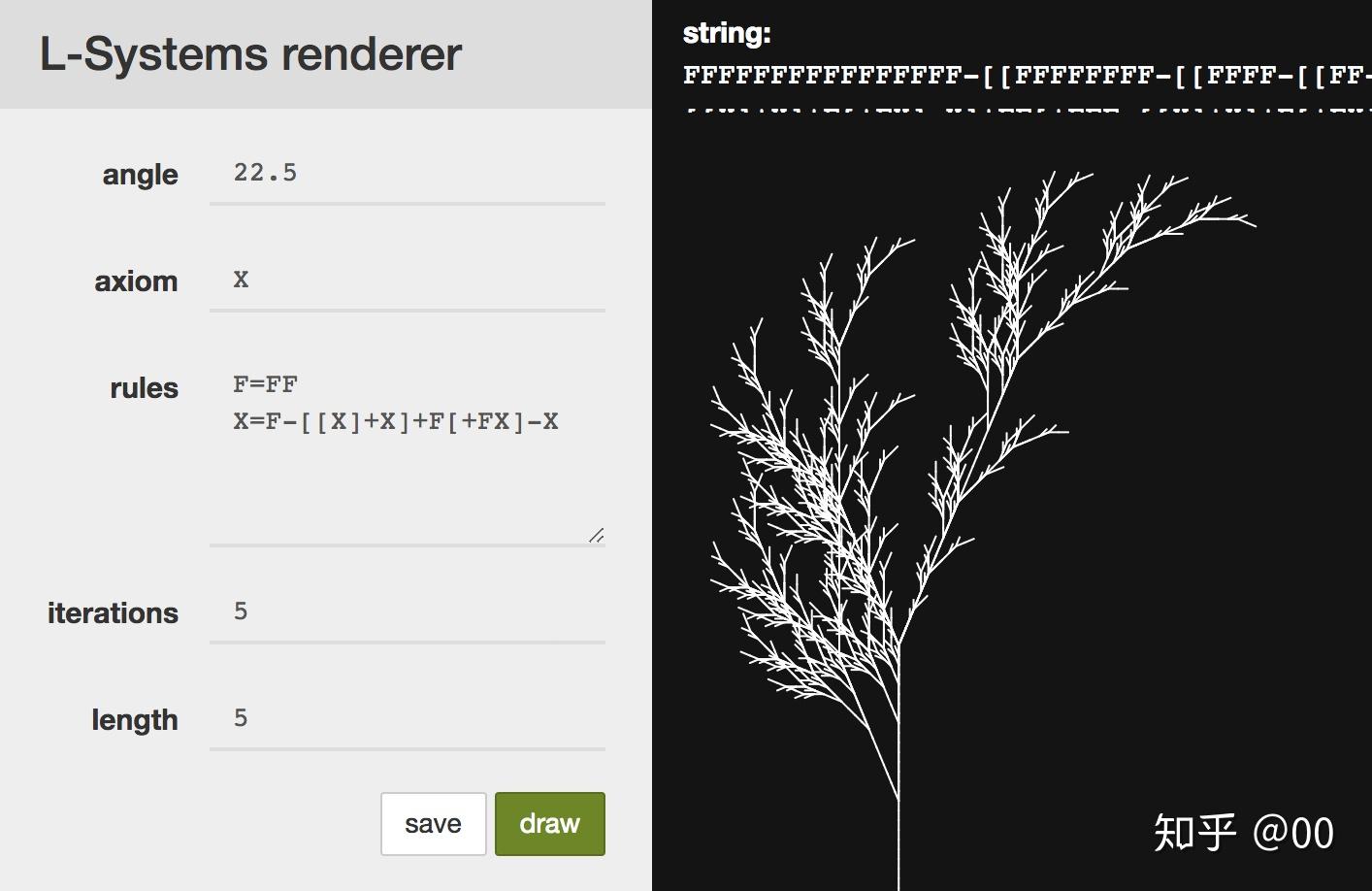 生成式艺术和算法创作07 L-system - 知乎