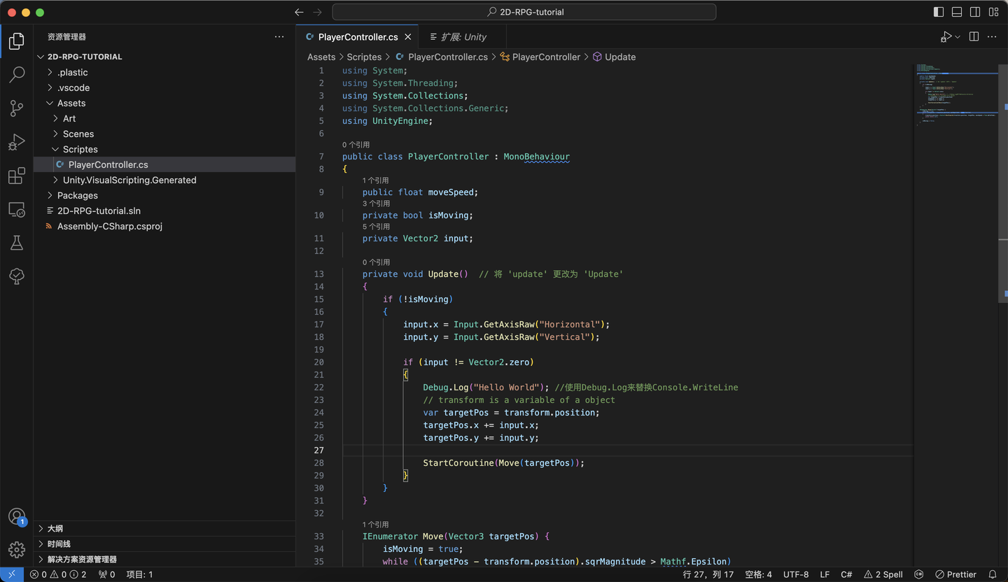 [GameDev]Unity 中使用 VS Code 无法使用 C# 代码提示 - 知乎