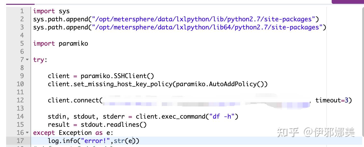 问下大佬们怎么在metersphere中使用python的paramiko模块远程执行命令 - 知乎