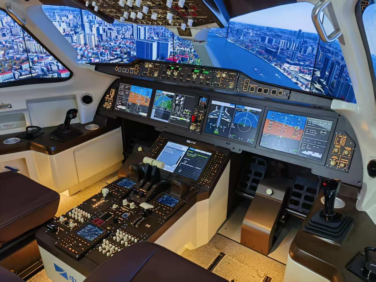 C919飞行模拟器驾驶舱操纵系统和控制板介绍 - 知乎