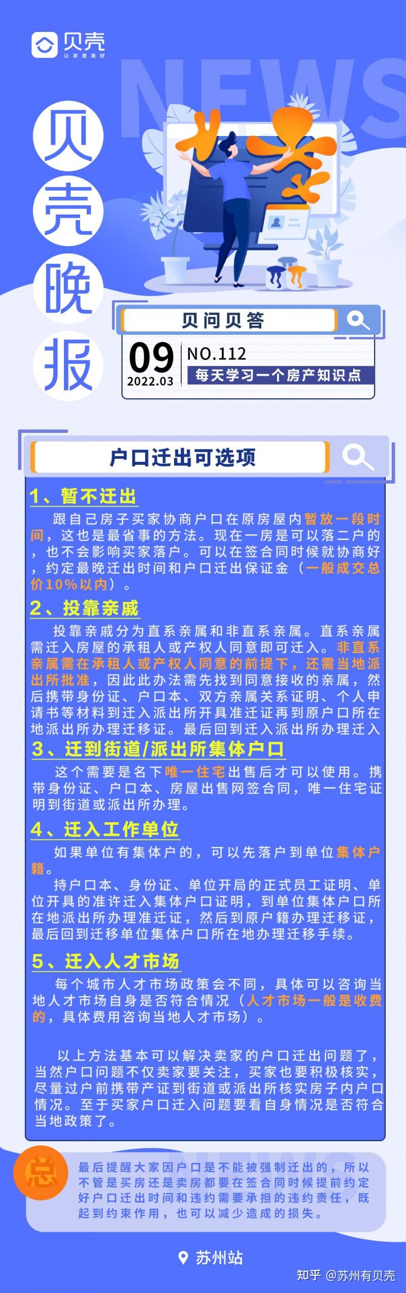 【贝壳苏州科普】房子卖了户口怎么办?5个方法帮你解决! 知乎