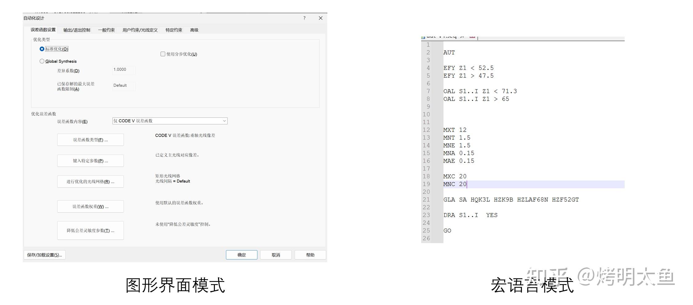 光学设计漫谈操作篇-CODEV中使用宏进行优化 - 知乎