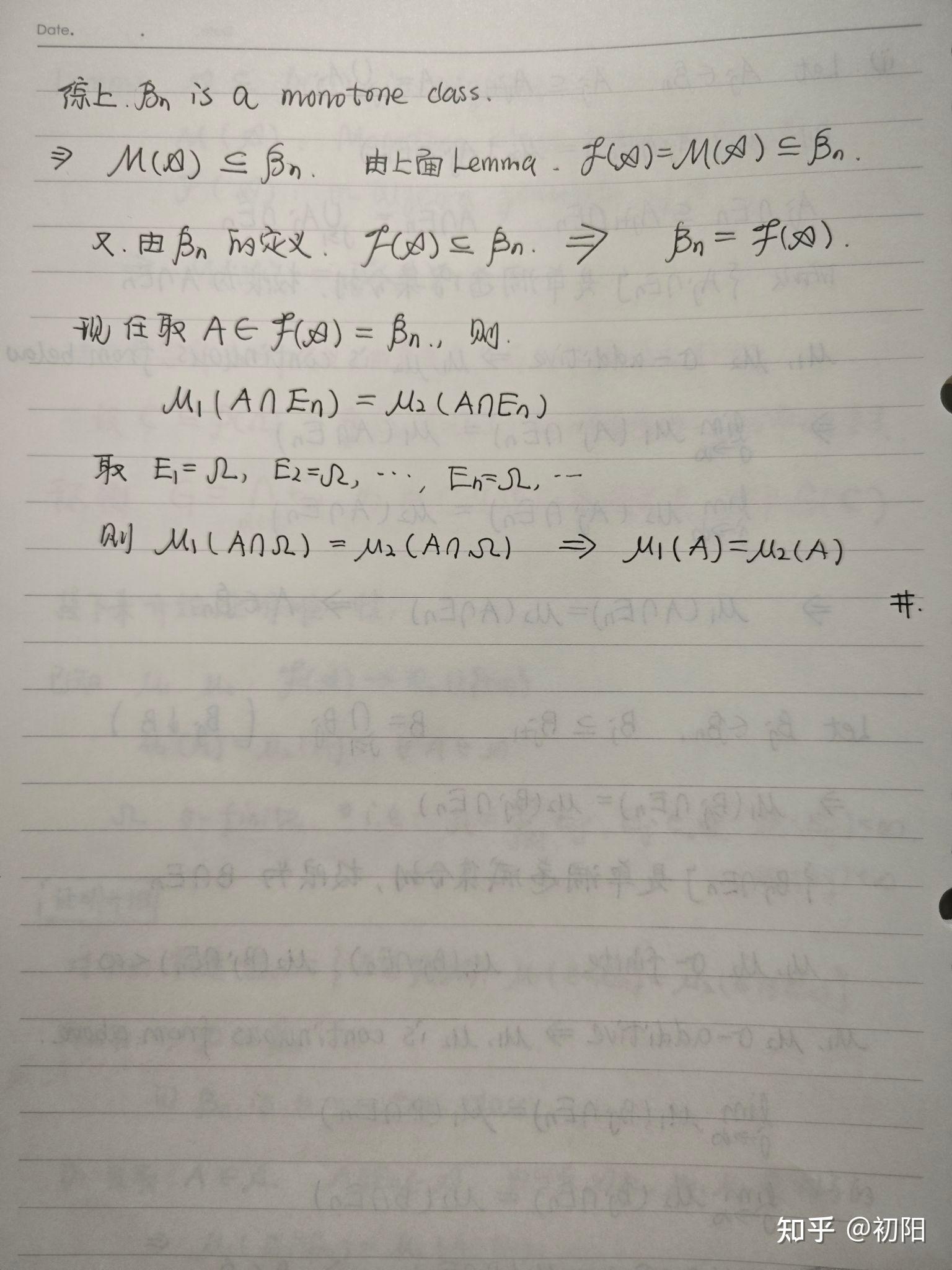 【手写笔记】Measure Theory by Claudio Landim 04 - 知乎