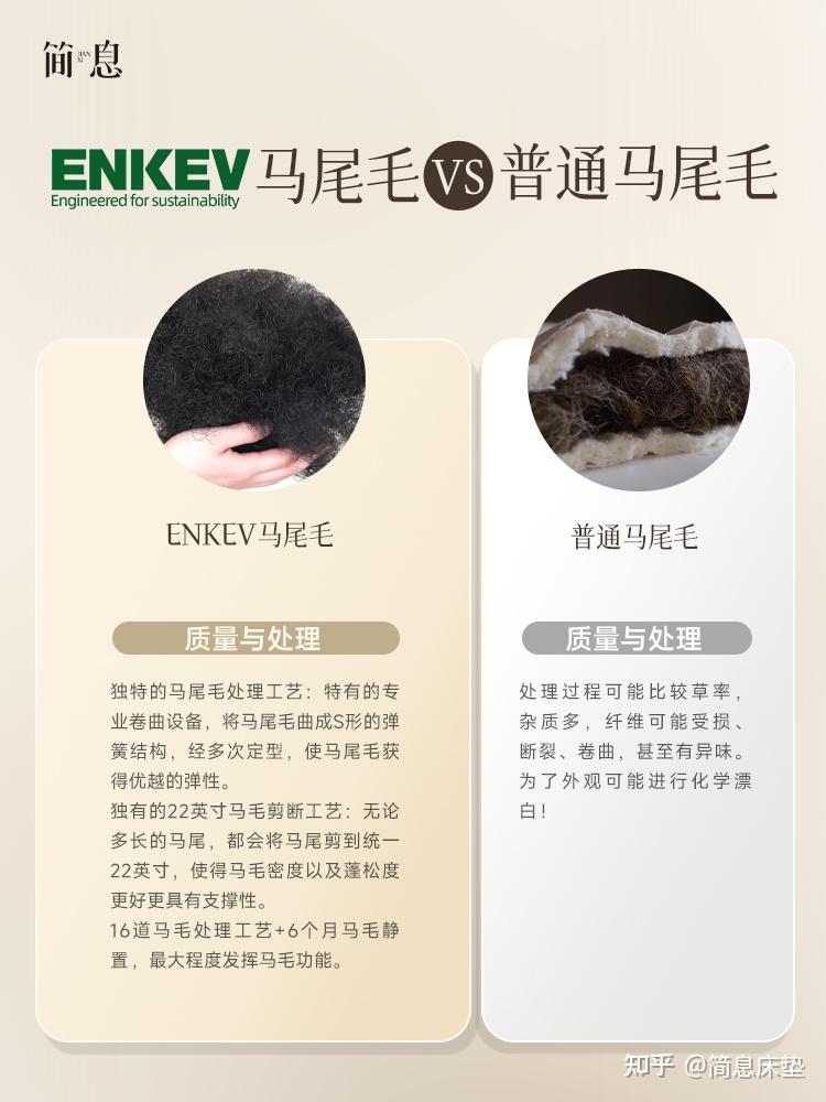 手工床垫内幕！ENKEV马尾毛VS普通马尾毛！ - 知乎