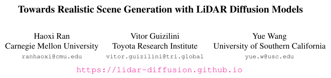 CVPR 2024 | LiDM：首个可以根据多模态条件生成逼真的激光雷达场景方法，加速107倍 - 知乎