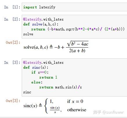 每日Python: 由Python函数生成漂亮的LaTeX数学表达式 - 知乎