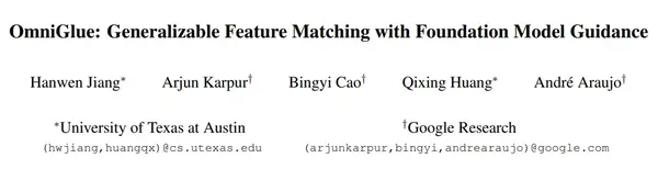 CVPR 2024 | 谷歌提出OmniGlue：特征匹配新工作 - CV技术指南（公众号） - 博客园