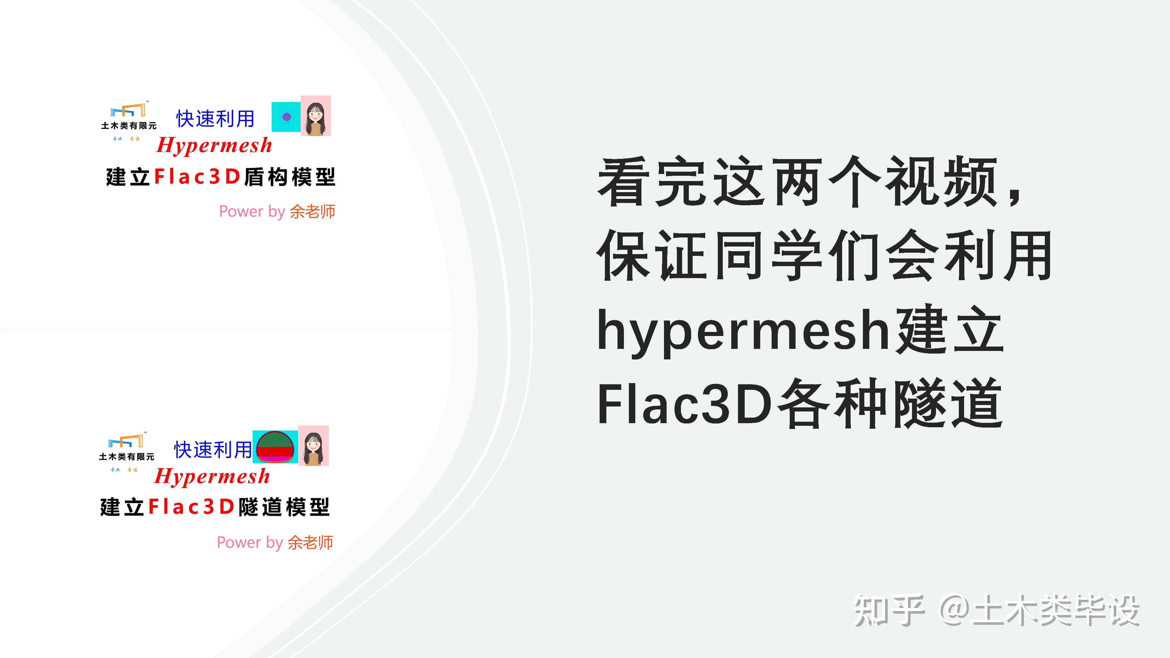 利用hypermesh建立Flac3D各种隧道模型 - 知乎