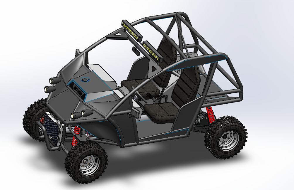 【卡丁赛车】Nitron 300cc UTV钢管车3D数模图纸 Solidworks设计 - 知乎