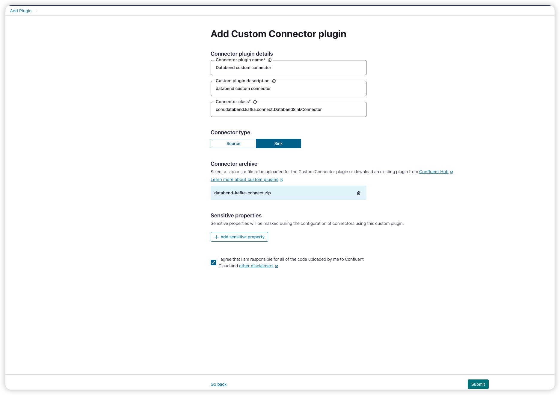 在 Confluent Cloud 上使用 Databend Kafka Connect 构建实时数据流同步 - 知乎
