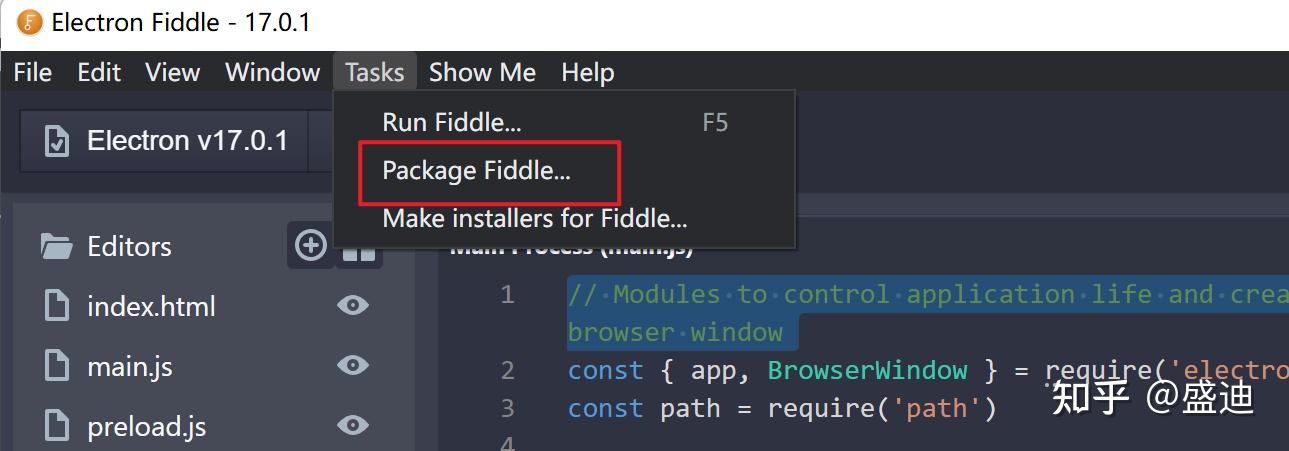 使用 Electron fiddle 快速验证 Electron 相关 API - 知乎