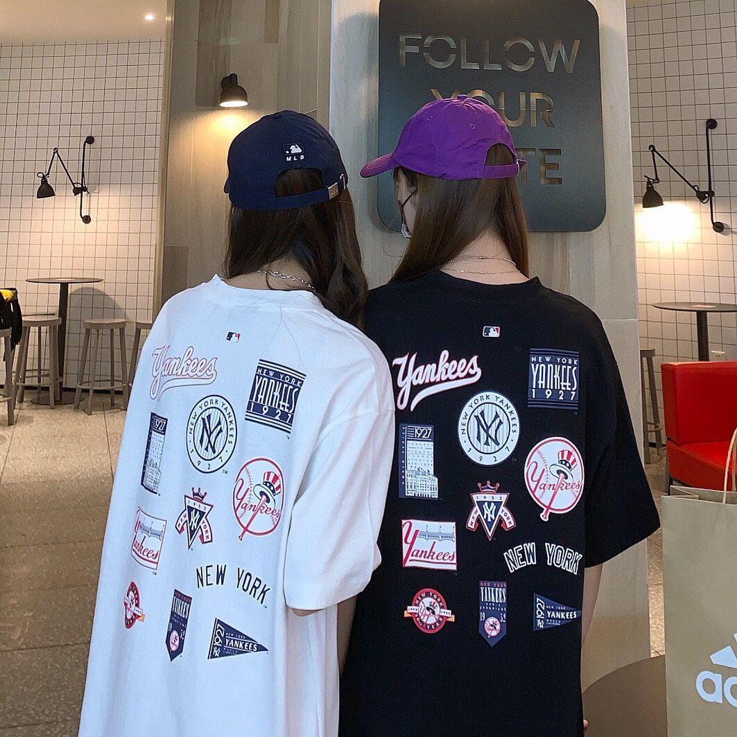 MLB-NY『纽约洋基队』22ss 夏季新款勋章情侣款百搭棒球短袖T恤 - 知乎