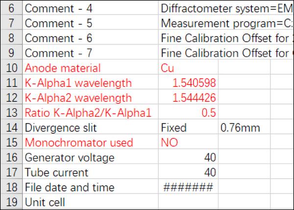 XRD精修丨GSAS进行XRD精修所需要的三类输入文件及其获取方法 - 知乎