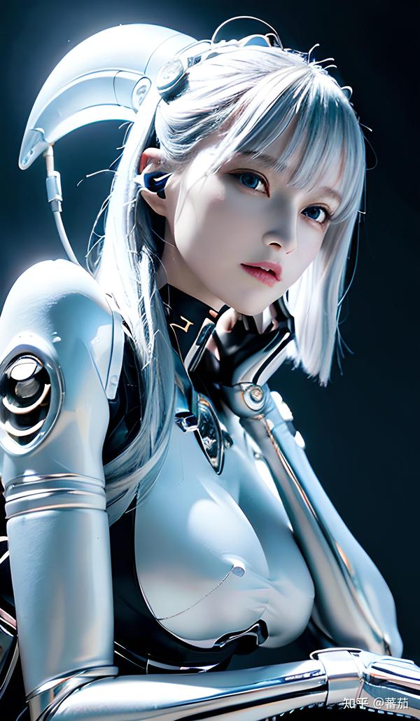 科技与艺术的完美结合:白发人形机械女带你领略机器人之美 知乎