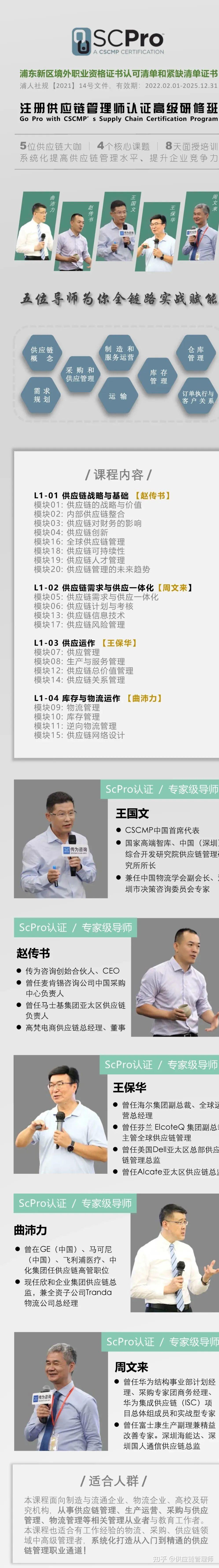 CSCMP注册供应链管理师认证（SCPro™ Level One）上海第二阶段开课 - 知乎
