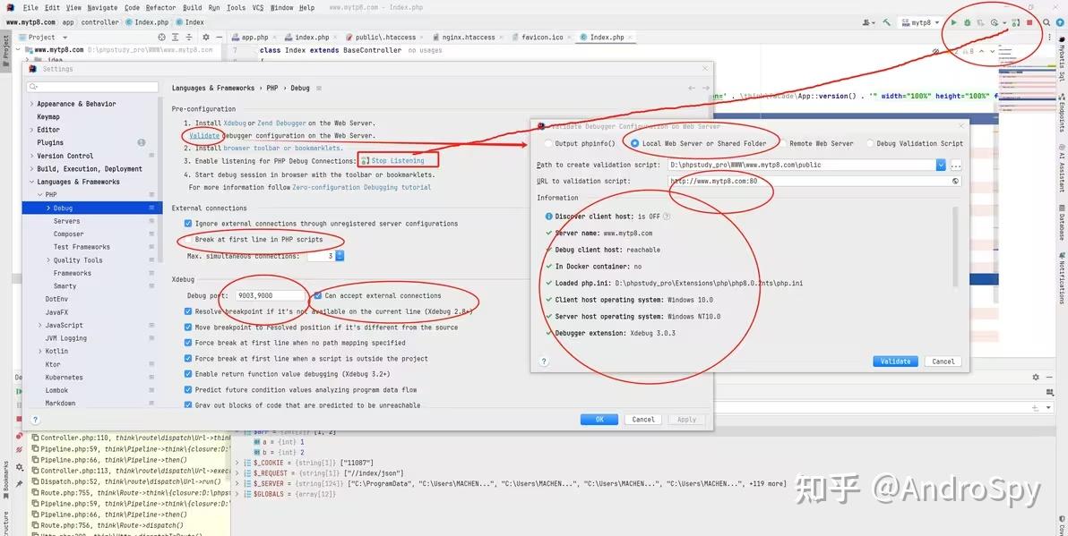 php8.0 + xdebug 在thinkphp框架中断点调试 - 知乎