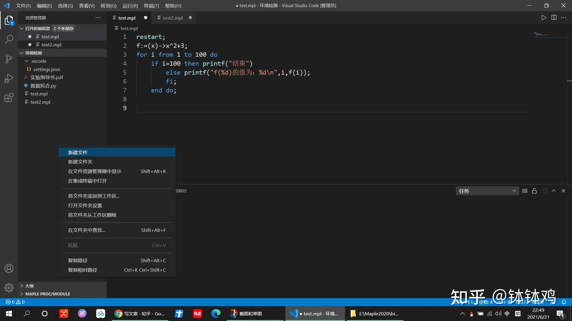 MAPLE笔记-第一弹-Maple字体设置&使用vscode作为编辑器 - 知乎