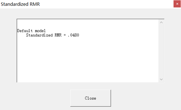 AMOS模型拟合指标没有SRMR？如何计算？ - 知乎