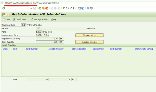 SAP MIGO移动类型311报错-batch determination not possible - 知乎