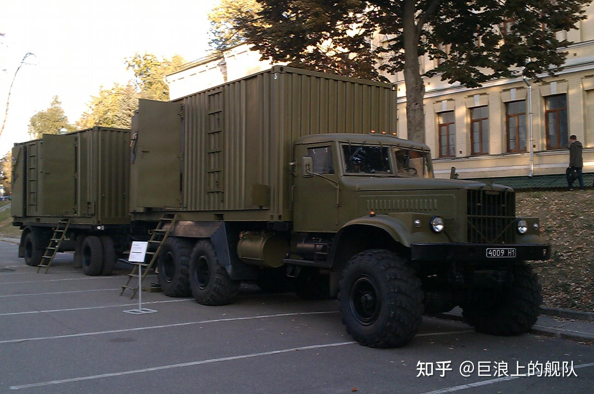 苏联克拉兹KrAZ-255型越野卡车牵引PRW-13雷达 - 知乎