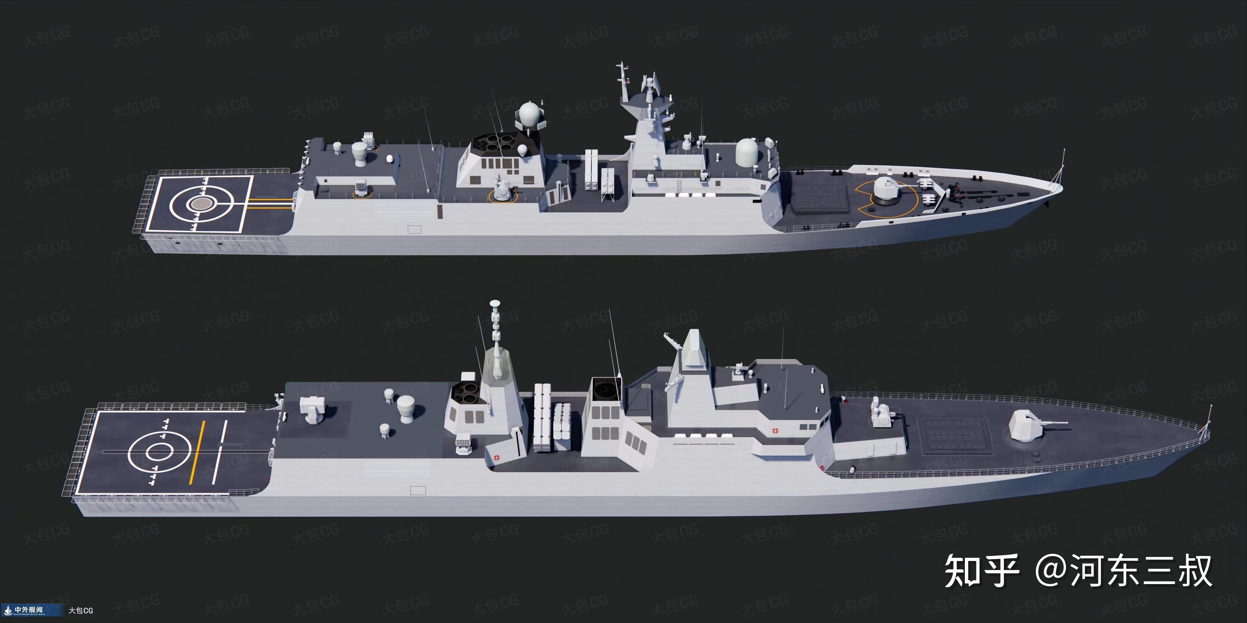 054B呼之欲出，排水量或超6000吨，48单元垂发战斗力堪比驱逐舰 - 知乎