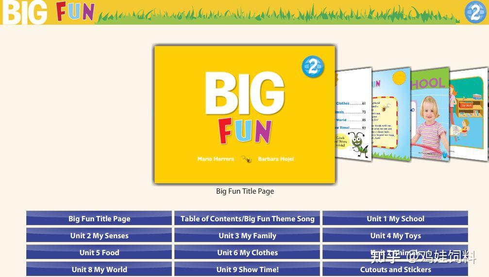 听读启蒙好棒手 培生朗文综合性幼儿英语教材Big Fun L1-L3级 全套含学生用书+练习册+音频+视频 - 知乎