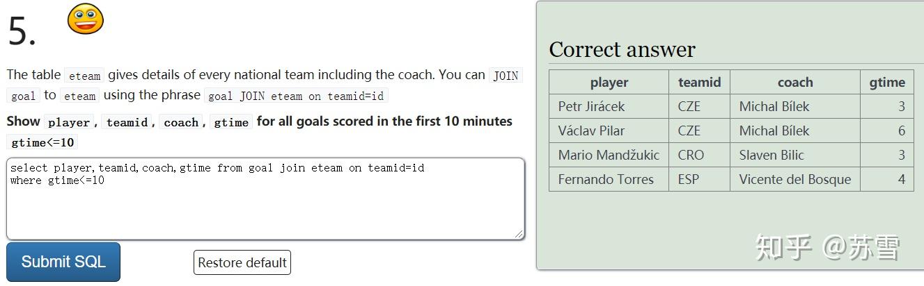 SQLZOO 练习题6（含答案）：The JOIN operation - 知乎
