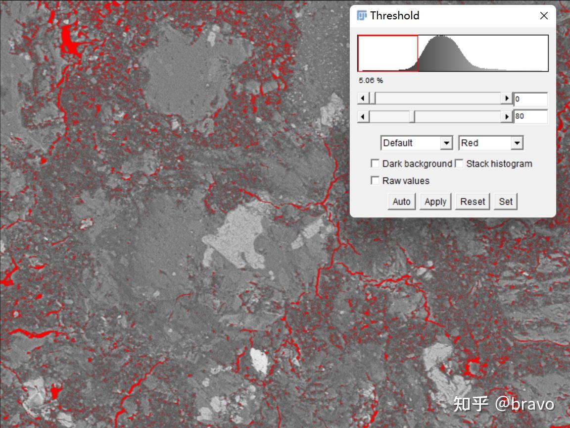 关于如何利用Image J软件做确定threshold目标区域的BSE图像分割操作方法 - 知乎