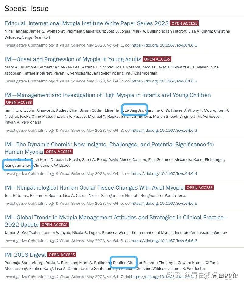 IOVS专刊：IMI近视白皮书系列2023 - 知乎