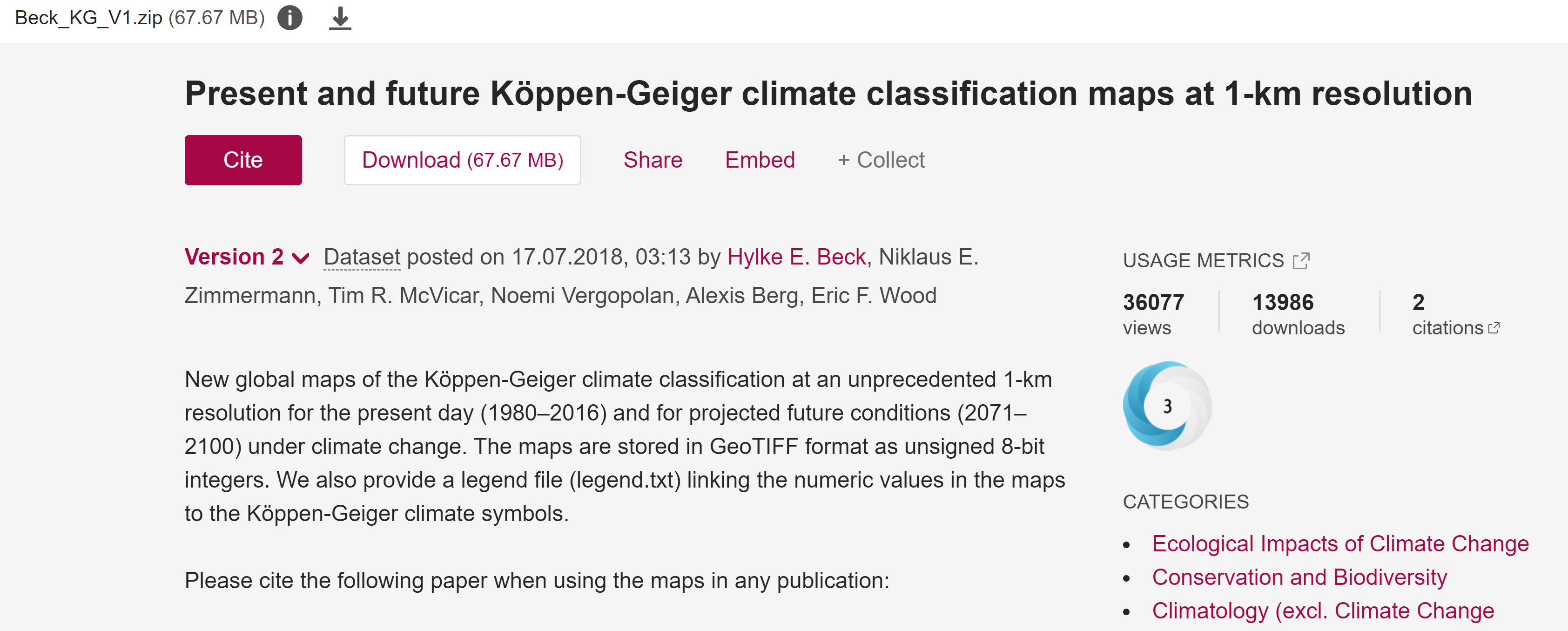 全球Köppen-Geiger气候分区数据 - 知乎