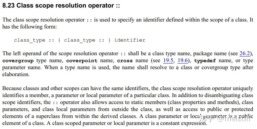 Systemverilog语法拾遗 类作用符使用总结 知乎