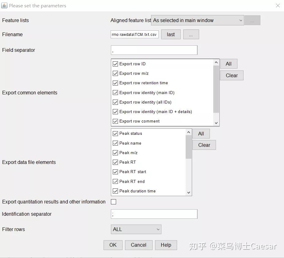 MZmine 2-代谢组学数据处理软件教程 - 知乎
