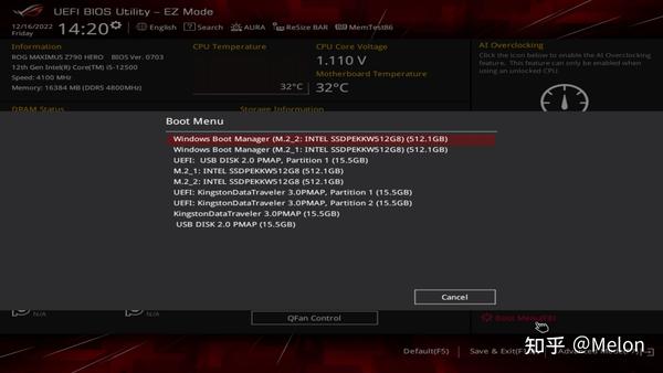 华硕主板如何选择特定启动项来引导启动？ - 知乎