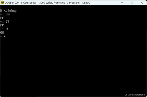 Dos的debug工具的简单使用(2023.9.7) - 知乎