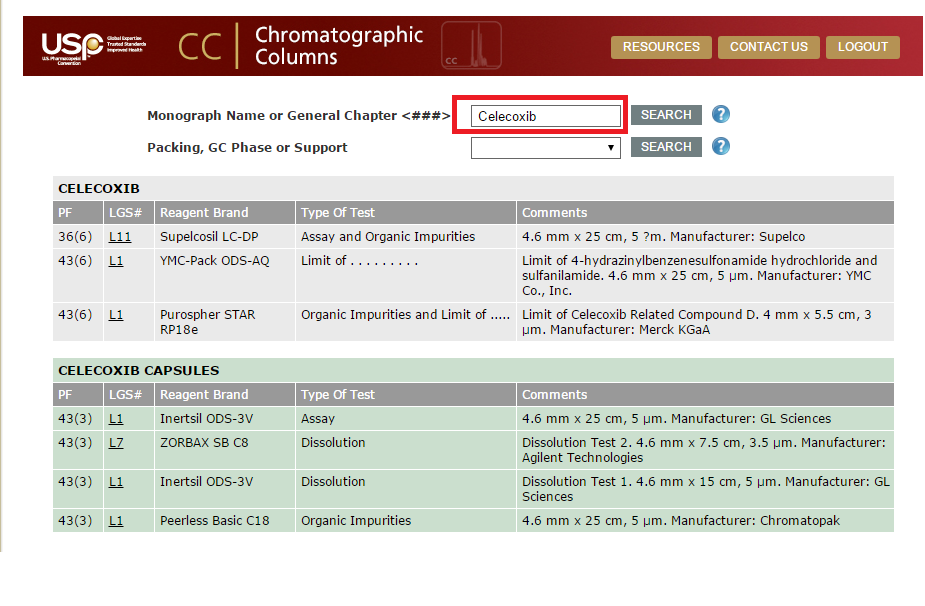 USP 色谱柱查询 - 知乎
