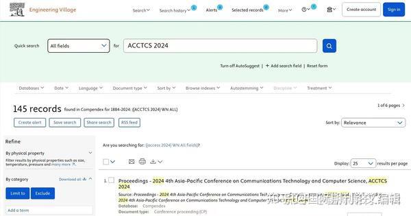 【EI检索通知】IEEE出版社ACCTCS 2024已全部EI检索 - 知乎