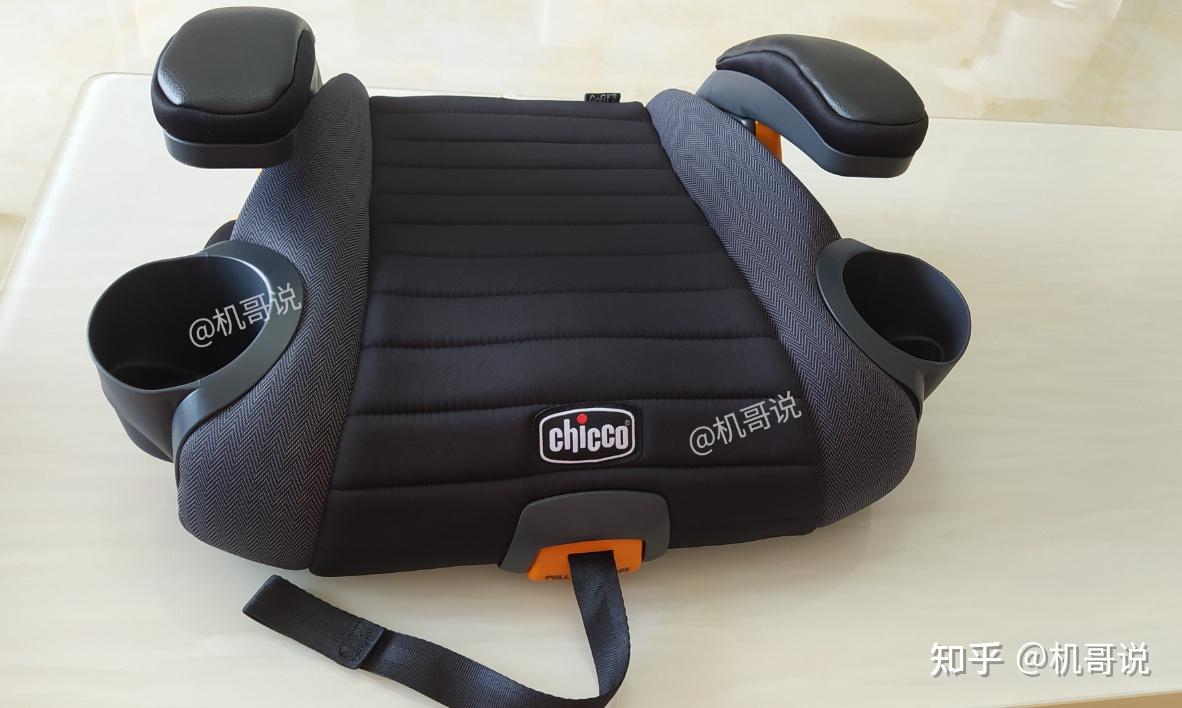 Chicco智高GoFit Plus高菲安全增高垫评测（3-12岁、紧密注塑工艺壳体、isofix和安全带双安装模式、体积小巧不占空间、双杯托、国标3C美标FMVSS213欧标ECE三重认证 ...