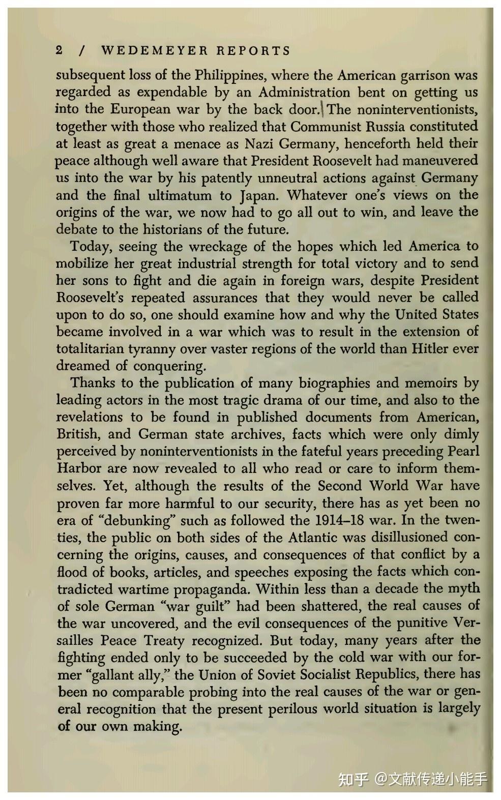 魏德迈报告,英文版,Wedemeyer reports! by Albert C. -. Wedemeyer 1958报告 - 知乎
