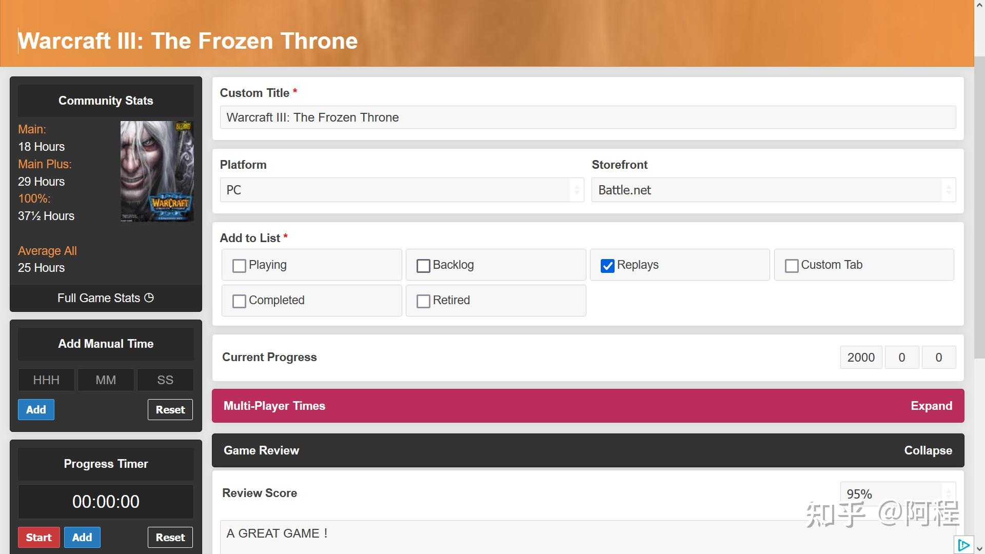 宝藏游戏数据网站分享—HowLongToBeat - 知乎