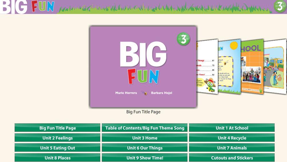 培生《Big Fun》1-3级全套教材（含学生用书、教师用书、练习册、白板、音频等） - 知乎