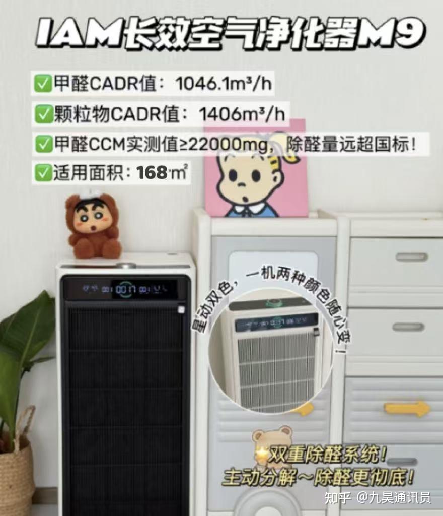 【亲测】告别天价滤芯？实测 IAM M9/M9 Pro，看看真无耗材值不值，净化性能怎么样！（附2025空气净化器避坑选购建议）
