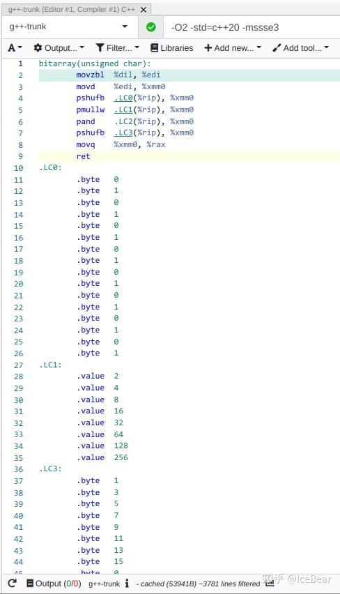论整数转 bool array 的高效实现 - 知乎