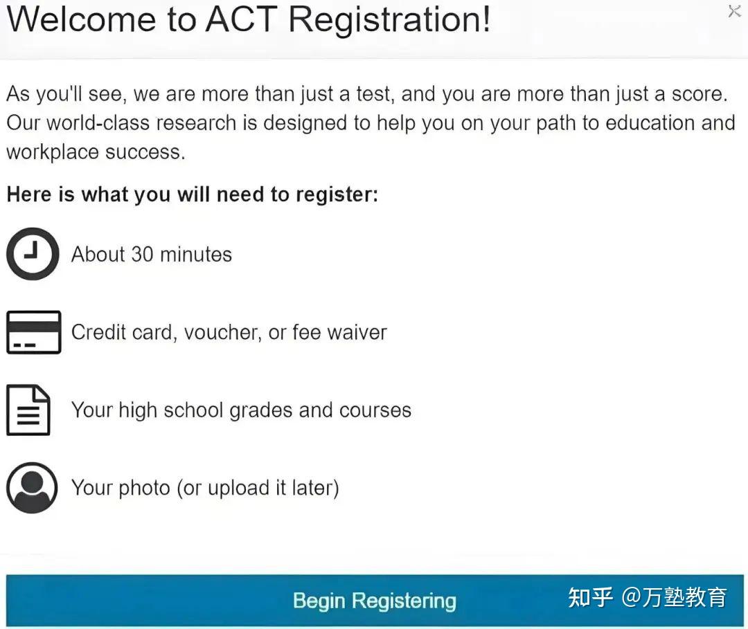 ACT | ACT报考全教程10 分钟搞定注册、选考、缴费！ - 知乎