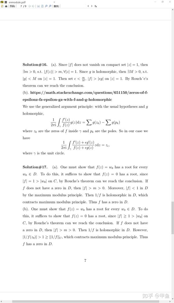 STEIN 复分析第三章 EXERCISE 1-22 答案 - 知乎