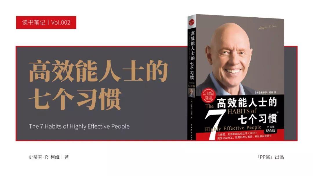 Ppt 读书笔记丨高效能人士的七个习惯 知乎
